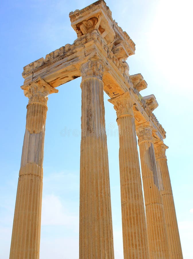 The Ruins of the Temples of Apollo and Athens in Side. the Second ...