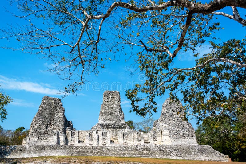 Becan Maya Temple in the Yucatan, Mexico. Stock Photo - Image of maya ...