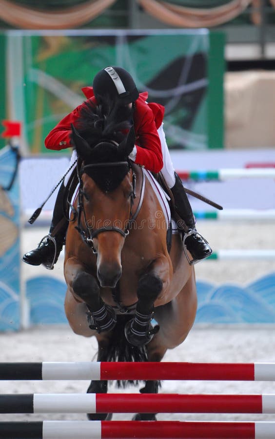 Ruiter stock afbeelding. Image of concurrentie, paard, nave - 727639