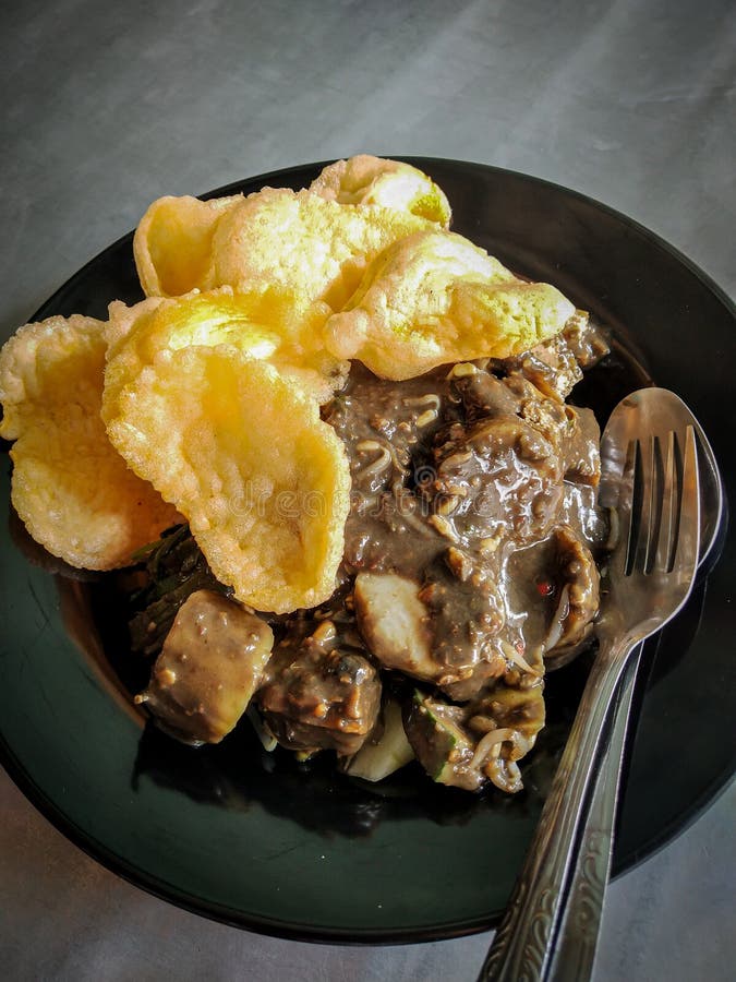 Rujak Cingur Special Traditional Food East Java Stock Photo - Image of ...