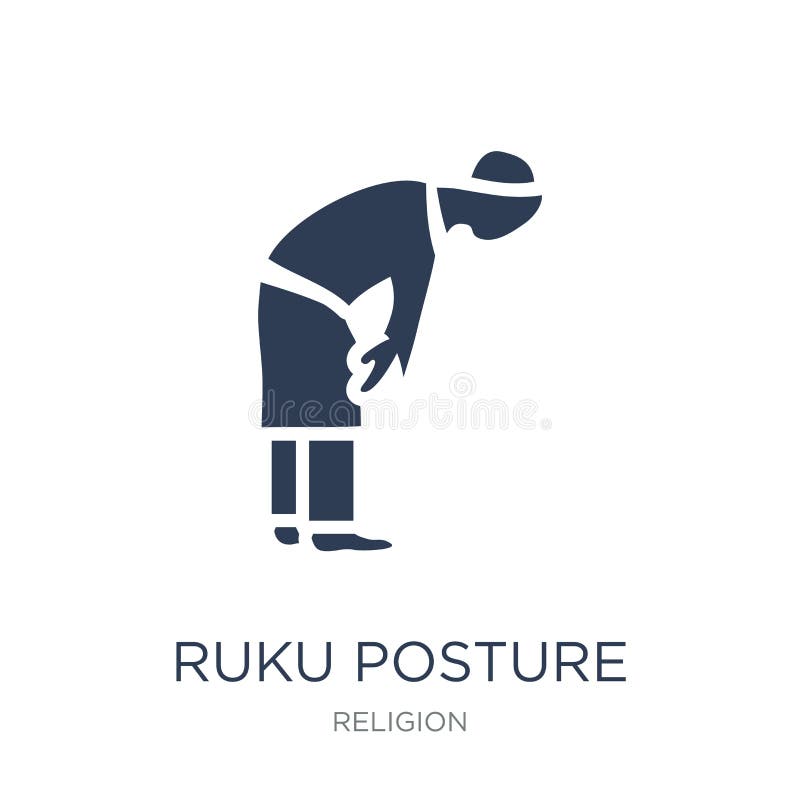Ruku Posture Vector Icon in 6 Different Modern Styles. Black, Two ...
