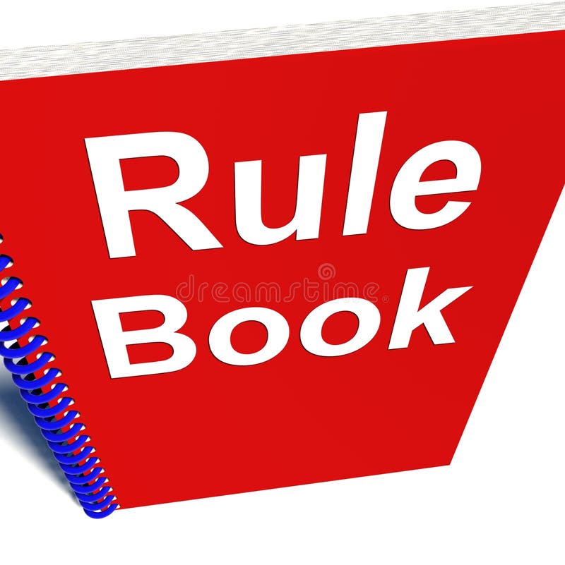 Rule Book Policy Guide Manual Stock Illustration - Illustration of book ...