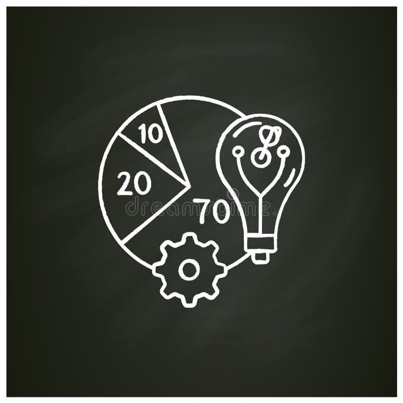 Rule chalk icon stock vector. Illustration of chalk - 250051220