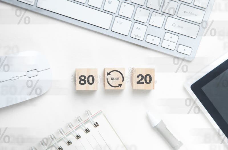 80 20 Rule. Concept for Pareto Principle Stock Image - Image of ...