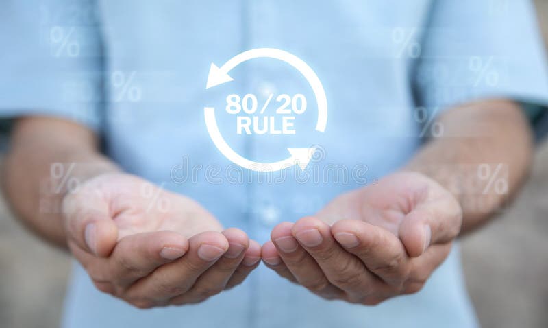 80 20 Rule. Concept for Pareto Principle Stock Illustration ...