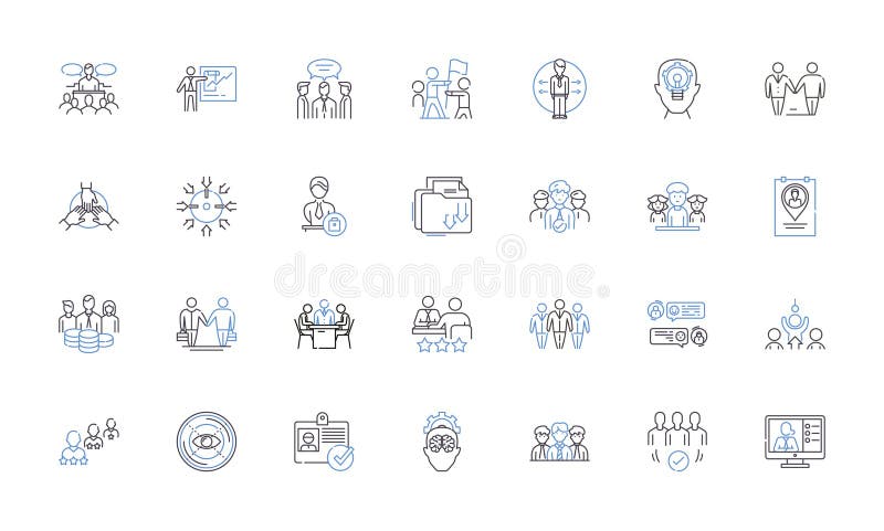 Framework And Structure Line Icons Collection Blueprint Architecture Infrastructure Skeleton