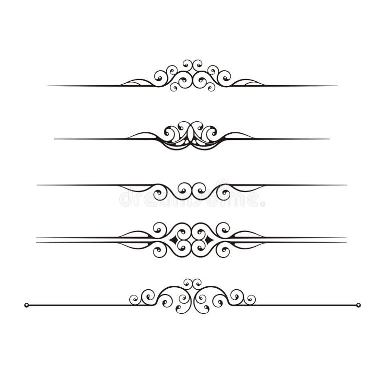 Decorative Underline Stock Illustrations – 4,881 Decorative Underline ...