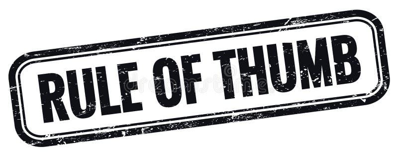 Thumb Rule Stock Illustrations – 341 Thumb Rule Stock Illustrations ...