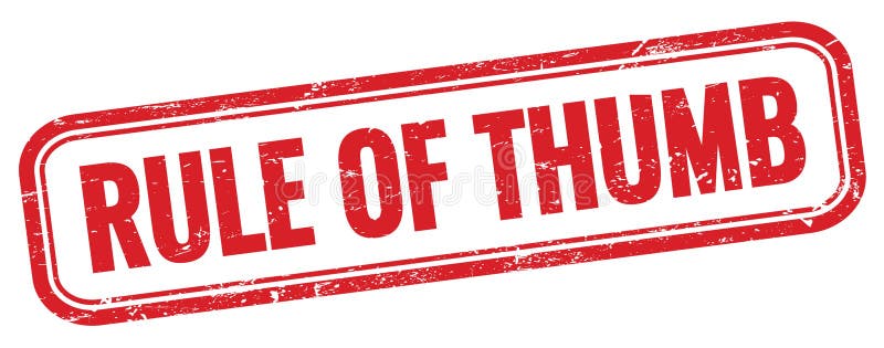 Thumb Rule Stock Illustrations – 283 Thumb Rule Stock Illustrations ...