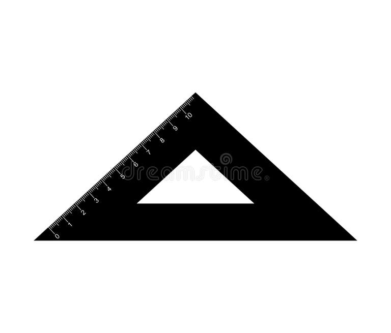 Rule Triangle Isolated Icon Stock Illustration - Illustration of ...