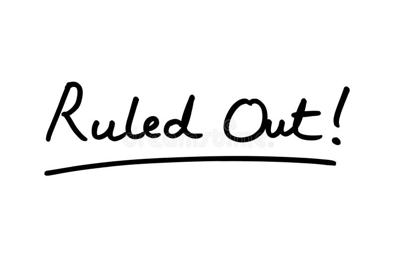 Ruled Out stock illustration. Illustration of cancelling - 178486365