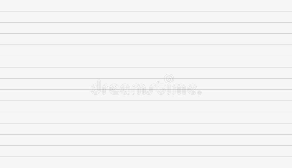 Ruled Paper Background. Horizontal Line Pattern Vector Illustration ...
