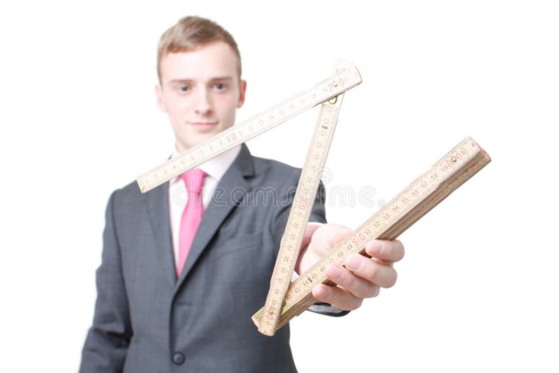 Ruler stock photo. Image of caucasian, business, handsome - 11593926