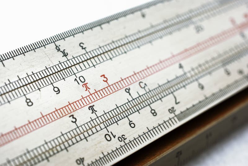 Logarithm ruler stock image. Image of isolated, detail - 27219241