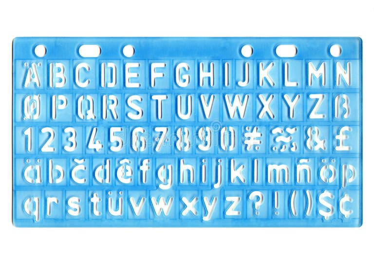 Alphabet Stencil Ruler Stock Photos - Free & Royalty-Free Stock Photos ...