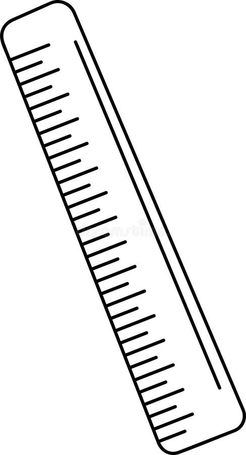 Ruler. Back To School. Line Illustration Stock Vector - Illustration of ...
