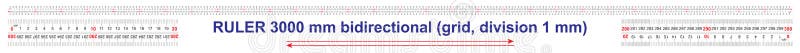 Ruler Bidirectional Double Sided 3000 Millimeter, 300 Centimeter, 3 ...