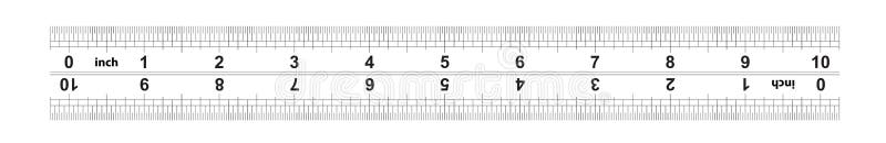 Ruler Bidirectional 10 Inches. the Division Price is Thirty Second Part ...
