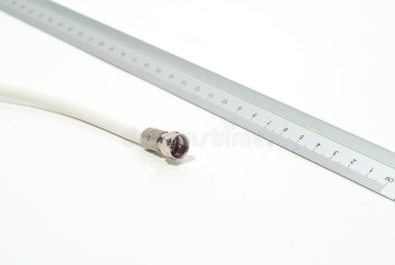Ruler, cable stock photo. Image of isolated, professional - 12490580