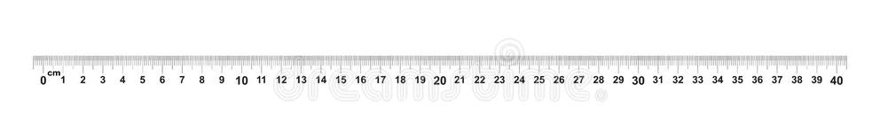 Ruler 40 Centimeter. Ruler 400 Mm. Value of Division 0.5 Mm. Precise ...
