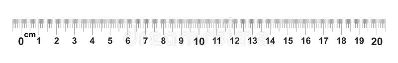 Ruler 20 Centimeter. Ruler 200 Mm. Value of Division 0.5 Mm. Precise ...
