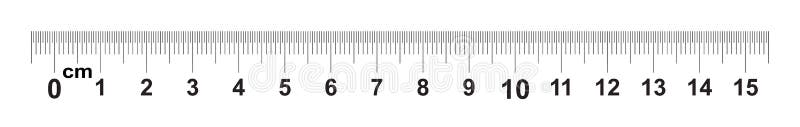 Ruler 15 Centimeter. Ruler 150 Mm. Value of Division 0.5 Mm. Precise ...