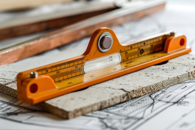 A Ruler with a Clear Plastic Tube on Top of it Stock Illustration ...