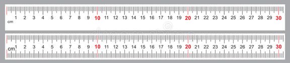 Set for Rulers 30 Cm. Precise Measuring Tool. Ruler Grid 300 Mm Stock ...