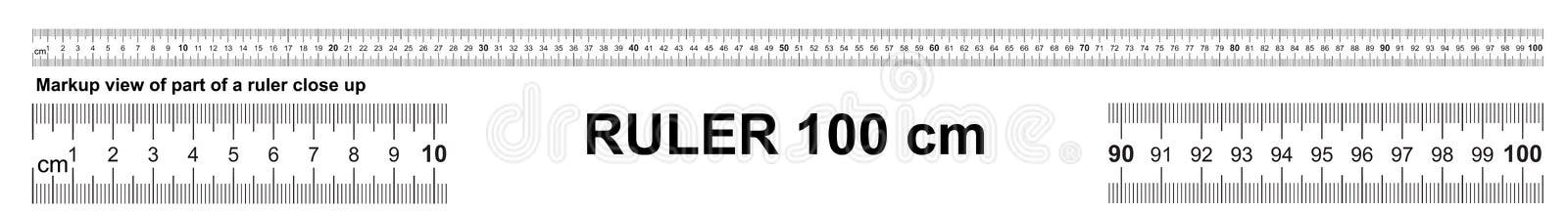 Ruler 100 Centimeter Stock Illustrations – 64 Ruler 100 Centimeter ...