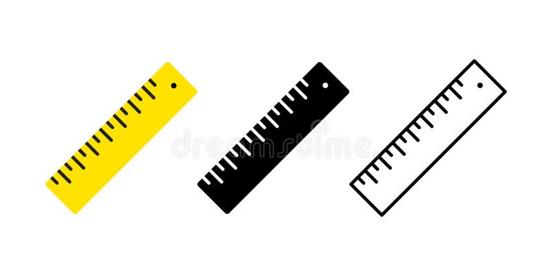 Ruler Metric. Ruler Scale. Vector Isolated Elements. Measuring Tool ...