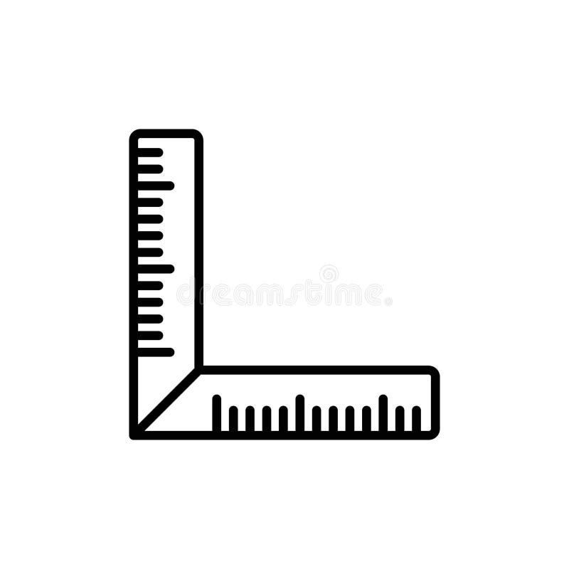 Ruler Combined Icon for Measurement Tools Stock Illustration ...
