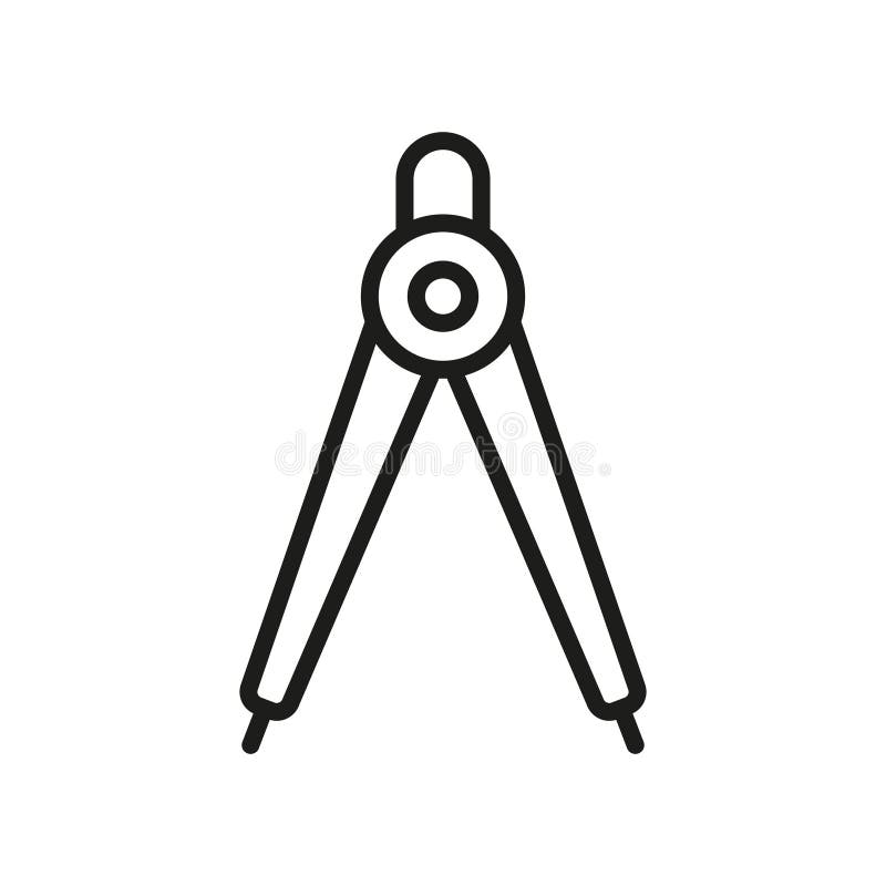 Ruler Compass Icon Vector Design Templates Simple and Modern Stock ...