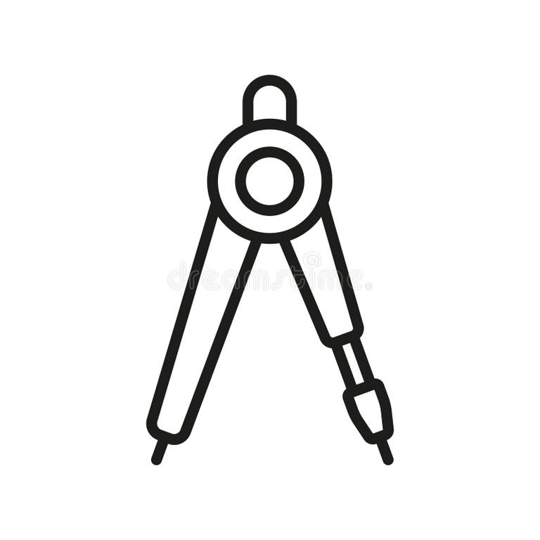 Ruler Compass Icon Vector Design Templates Simple and Modern Stock ...