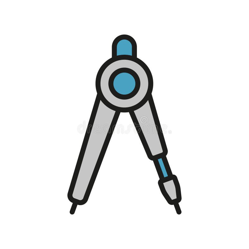 Ruler Compass Icon Vector Design Templates Simple and Modern Stock ...