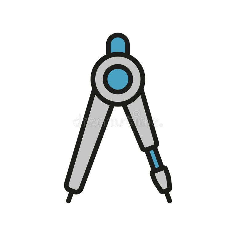 Ruler Compass Icon Vector Design Templates Simple and Modern Stock ...