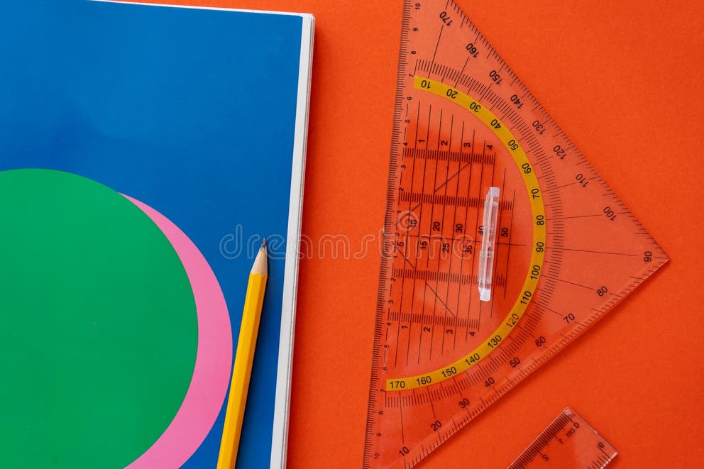 Ruler, Compass, Pencil, Notepad. Accessories for Learning Mathematics ...