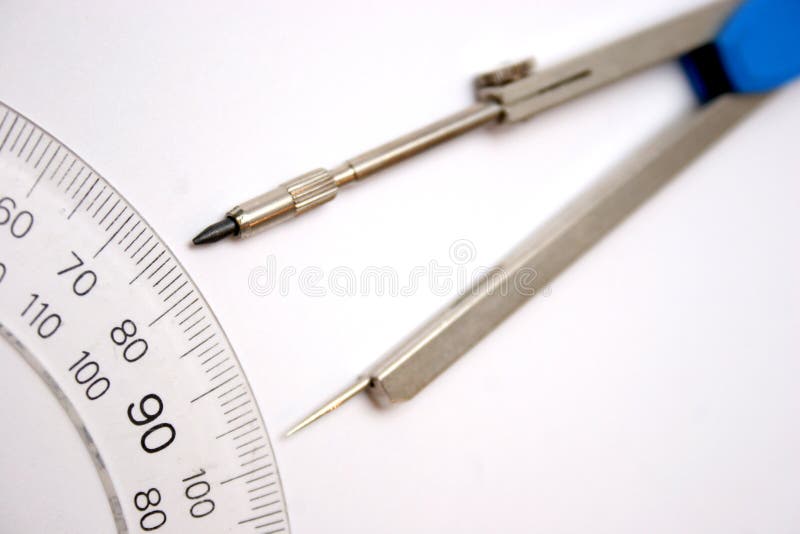 Ruler and compasses stock photo. Image of construction - 1055928