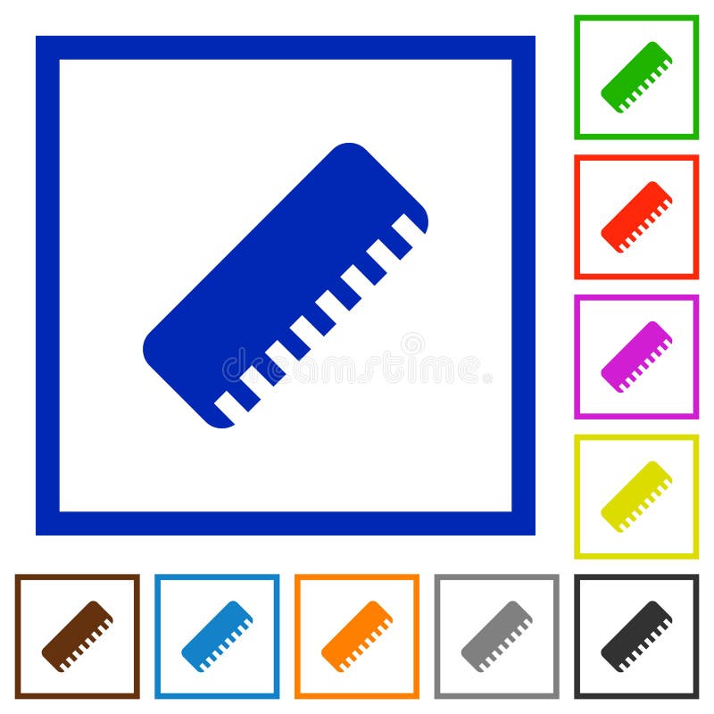 Ruler in Flat Style. Simple Isolated Flat Vector Stock Illustration ...