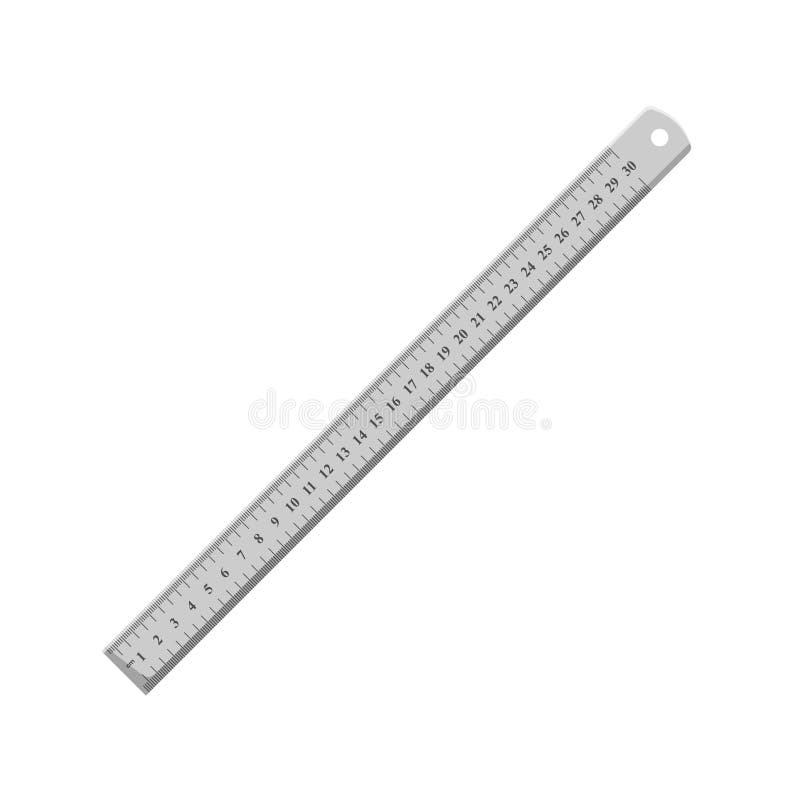 Ruler Flat Illustration. Clean Icon Design Element on Isolated White ...