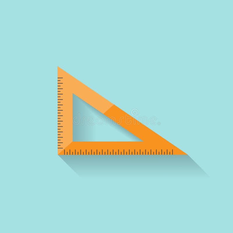 Ruler in a Flat Style. Scale. Width and Length. Measurement Tool ...