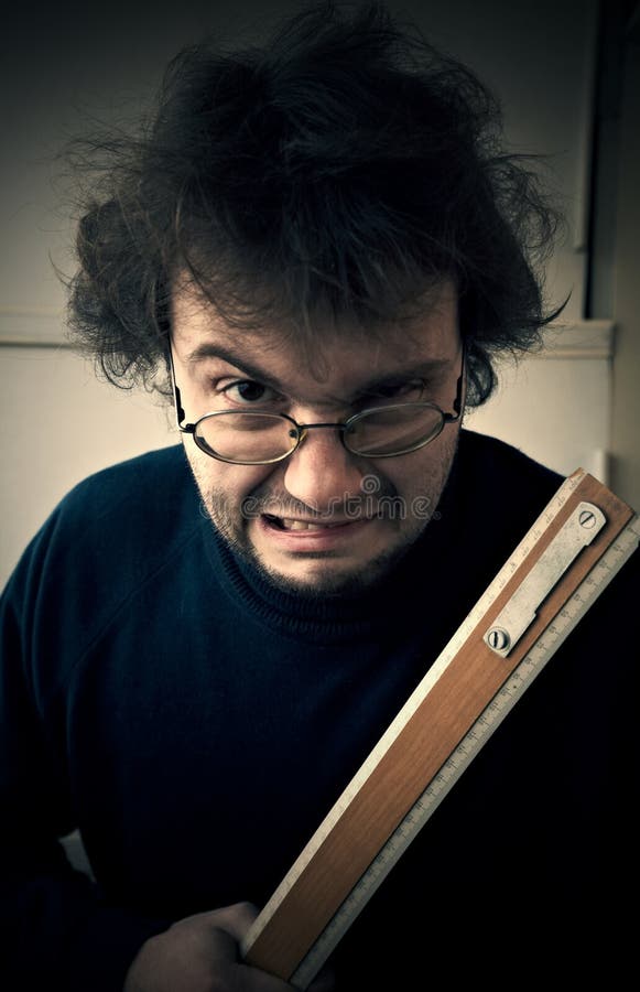 Ruler in a hand stock photo. Image of aggression, ruler - 7695206