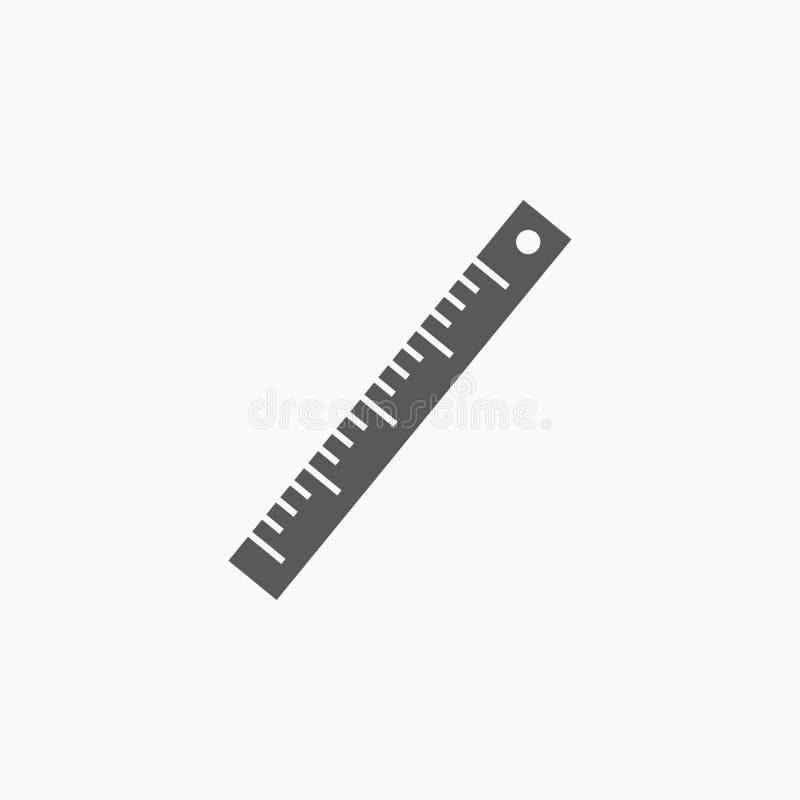 Ruler Icon, Stationary, Measurement, Scale Stock Vector - Illustration ...