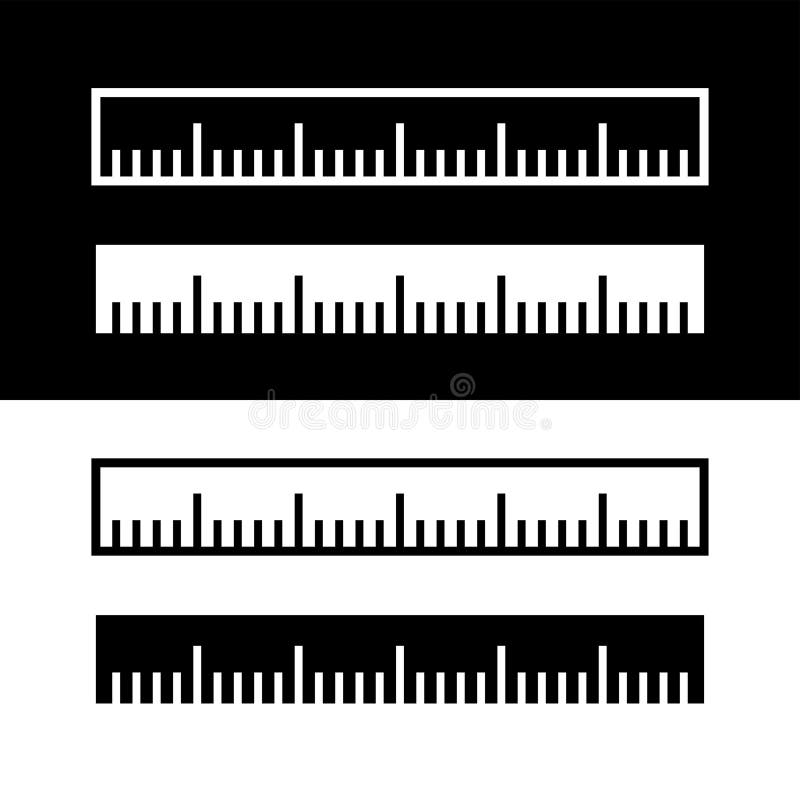 Ruler Icon. Designation of Dimensions or Dimensions. Measurement or ...