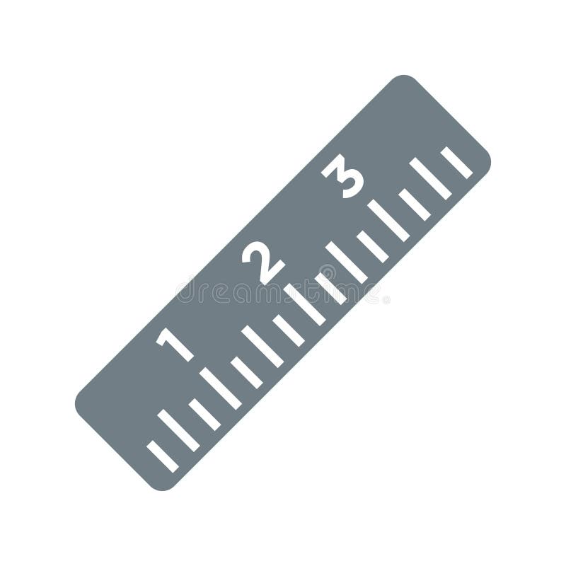 Ruler Icon. Designation of Dimensions or Dimensions. Measurement or ...