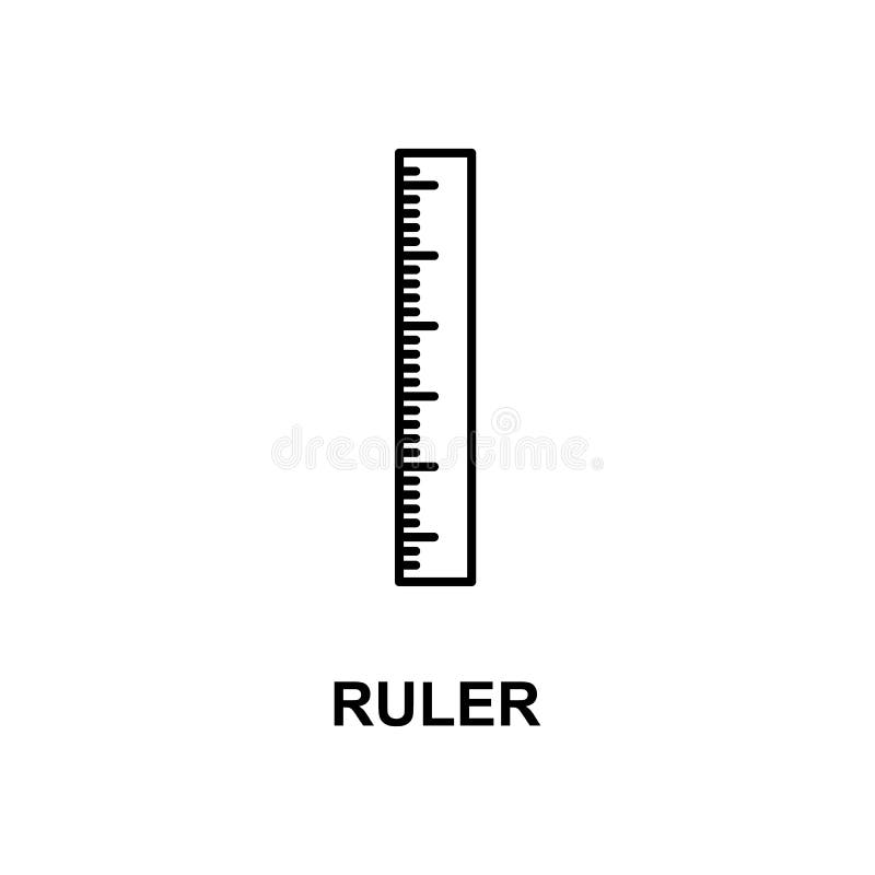Ruler Icon. Element of Measuring Instruments Icon with Name for Mobile ...