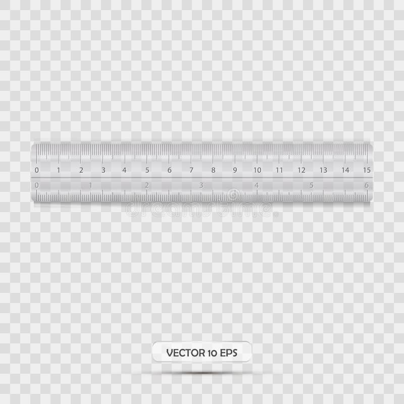 Ruler Icon Realistic with Transparent Background. Vector Illustration ...