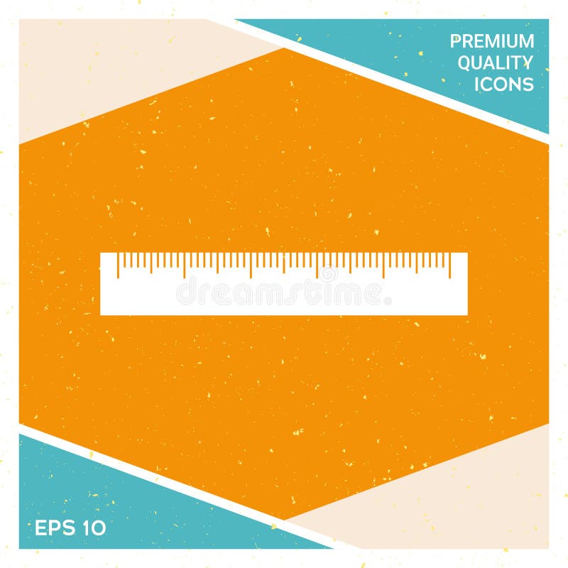 The ruler icon stock vector. Illustration of rate, tool - 115843234