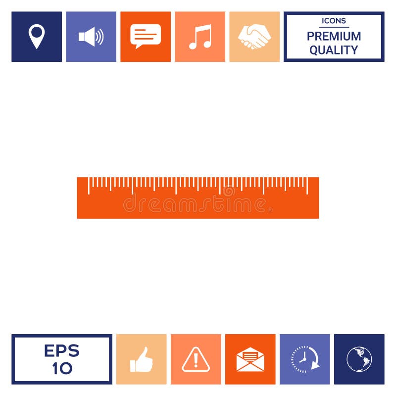 The ruler icon stock vector. Illustration of measure - 116763248