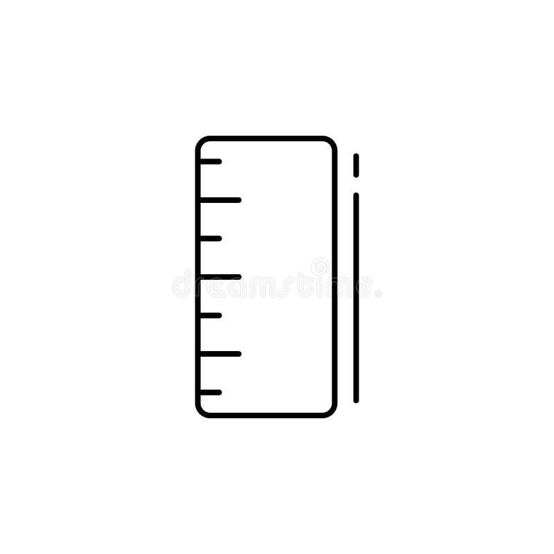Ruler Icon. Simple Line, Outline Vector Elements of Design Tools for Ui ...