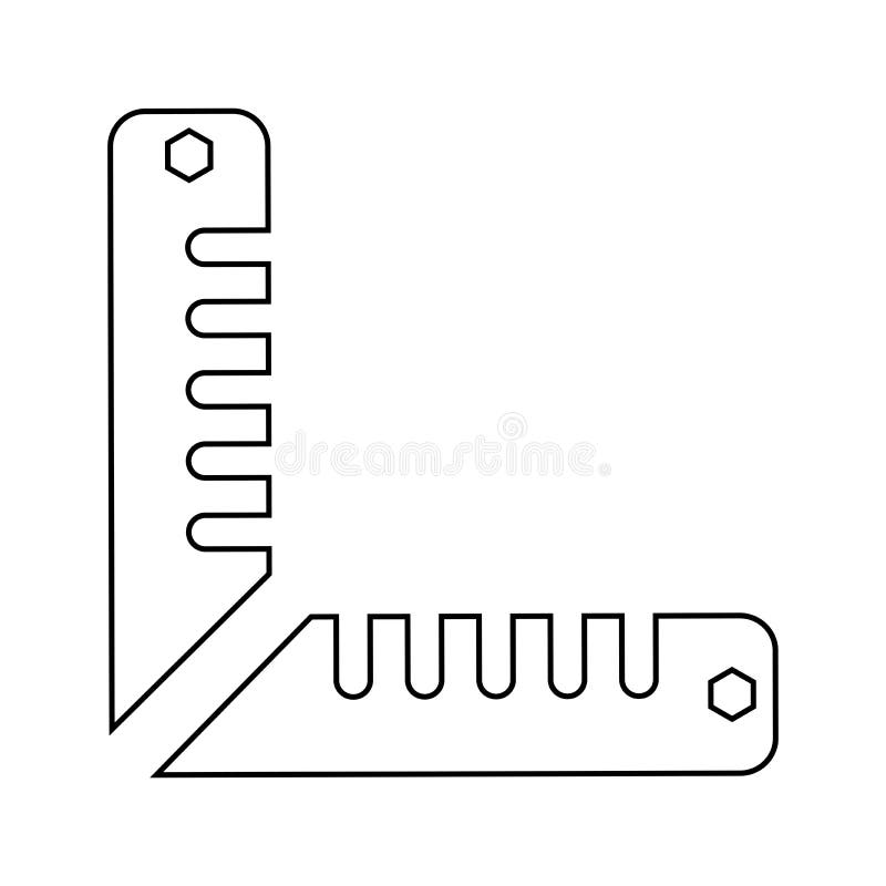 Ruler Icon, Size Measurement Stock Illustration - Illustration of meter ...